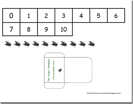 Along the Way: The Hungry Chameleon ~ Counting 0 - 10
